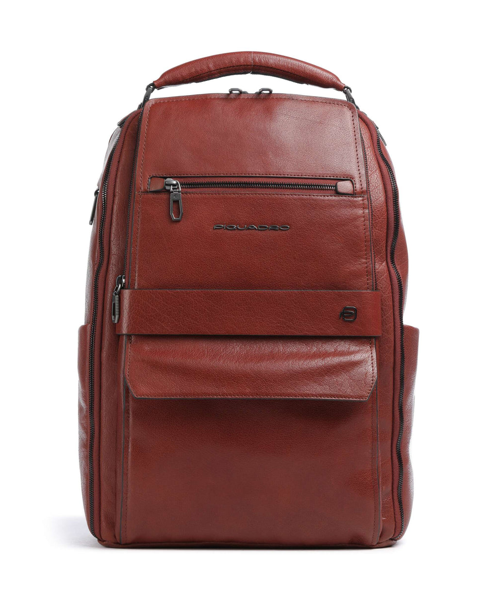 Piquadro Solm Batoh Na Notebook 15 Zrnitá Kůže Cuoio Ca7022s141 Cu
