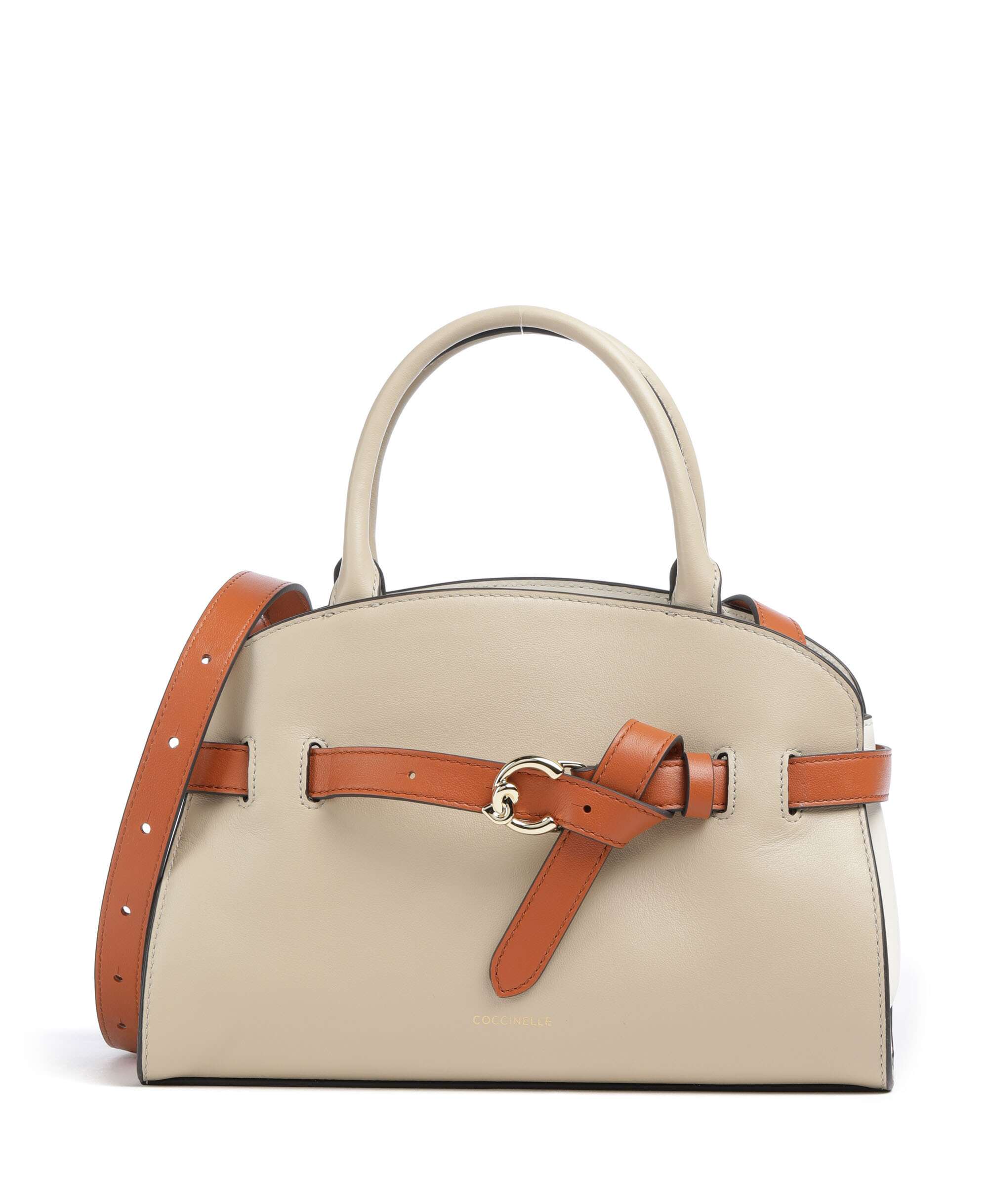 Coccinelle Sabine New Tricolor Kabelka jemnozrnná kůže sandshell/pearl ...